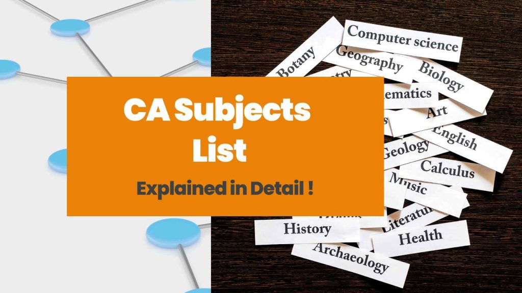 Chartered Accountant Subjects in Pakistan